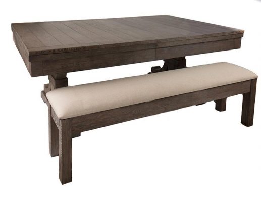 The Carmel Pool Table Dining - Weathered Oak Finish Convertible