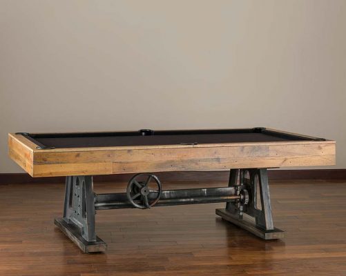 The Da Vinci 8 Foot Pool Table - has both old and new-world elements.