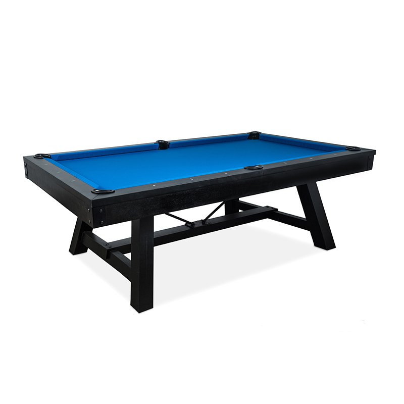 The Madison pool table is a beautiful, transitional-style, black-finished