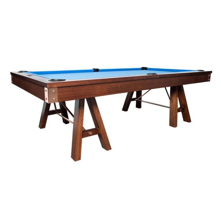 The Presidential Johnson billiard table finished in a Tobacco finish.